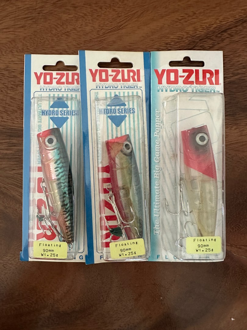 Yozuri Hydro Tiger, 90mm Floating Popper , Sports Equipment, Fishing on ...
