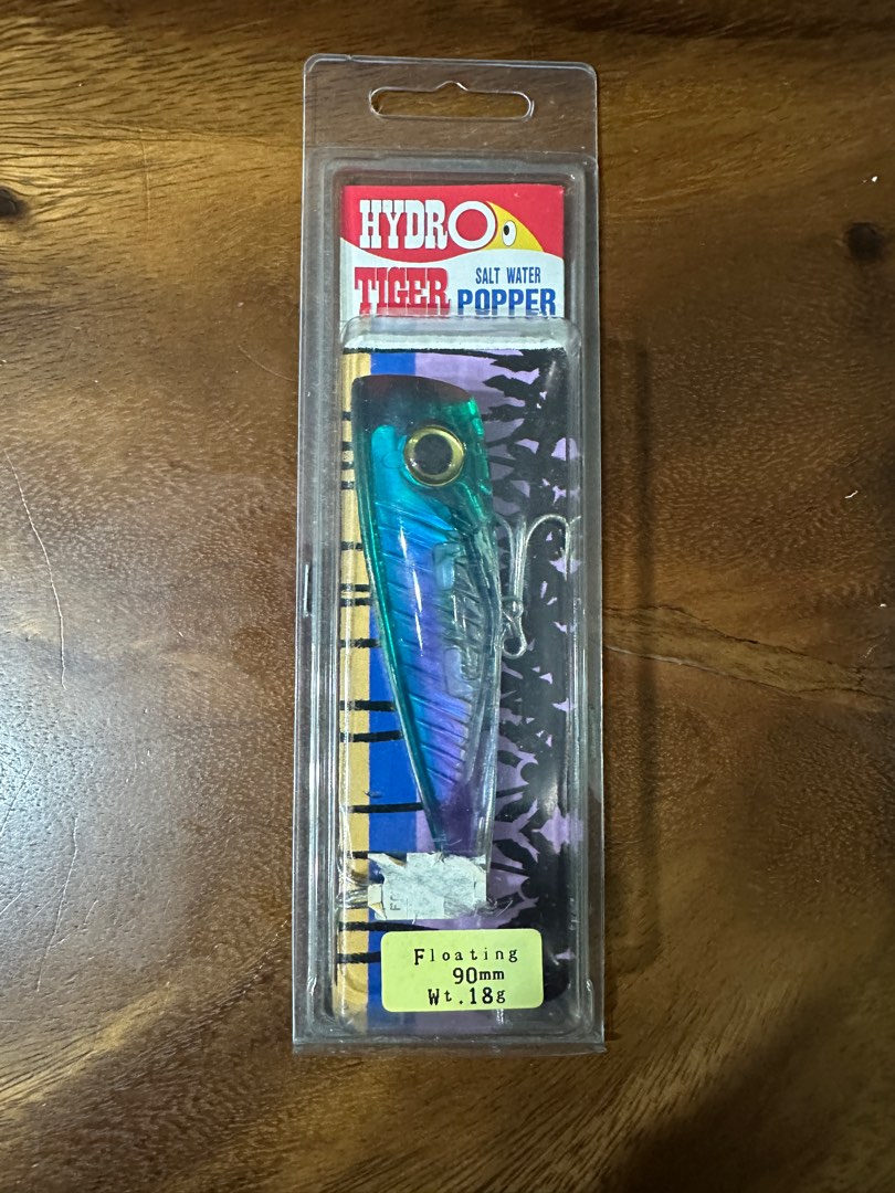 Yozuri Hydro Tiger, 90mm Floating Popper, Sports Equipment, Fishing on ...