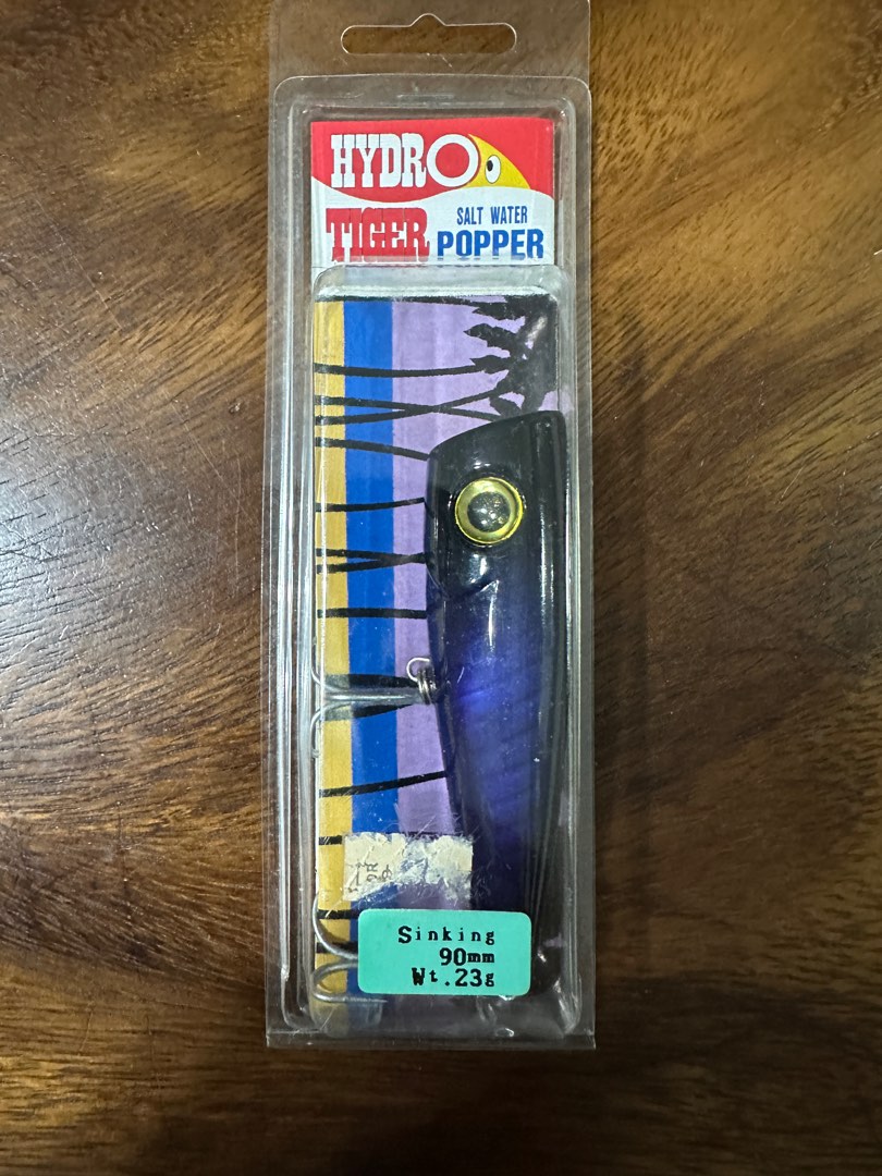 Yozuri Hydro Tiger, 90mm Sinking Popper, Sports Equipment, Fishing on ...