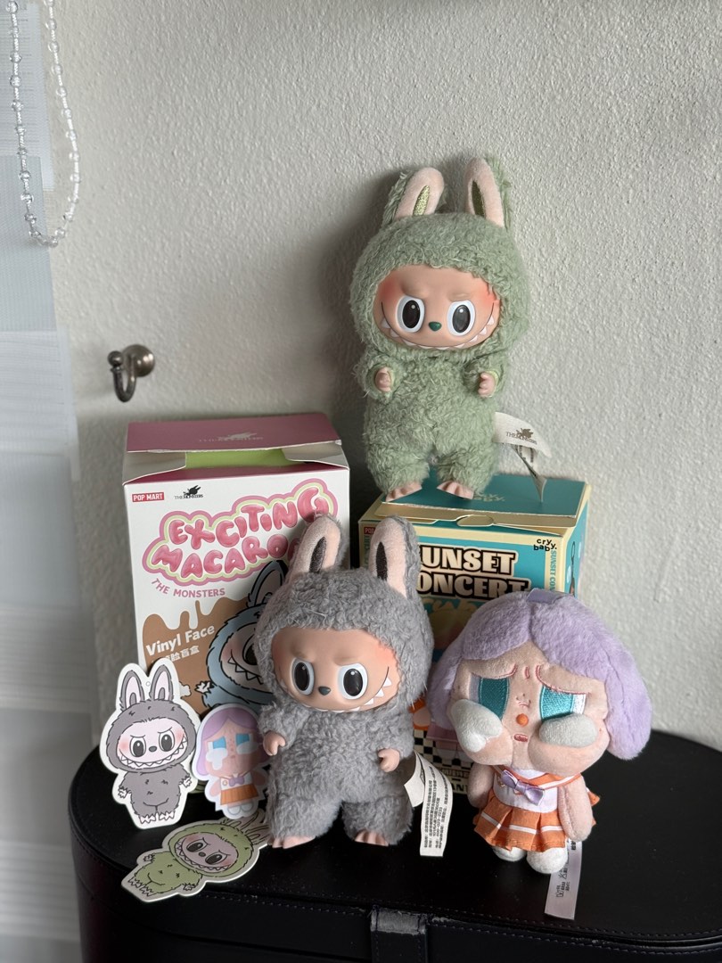 Grey Labubu, Hobbies & Toys, Toys & Games on Carousell