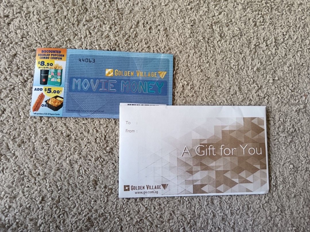 GV tickets x 2 (expiry end of April 2025), Tickets & Vouchers, Vouchers ...