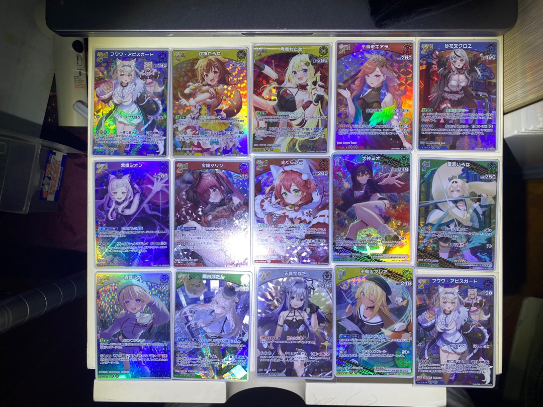 hololive 卡 hbp01 hbp02 hbp03 RR卡, 興趣及遊戲, 玩具 & 遊戲類 - Carousell