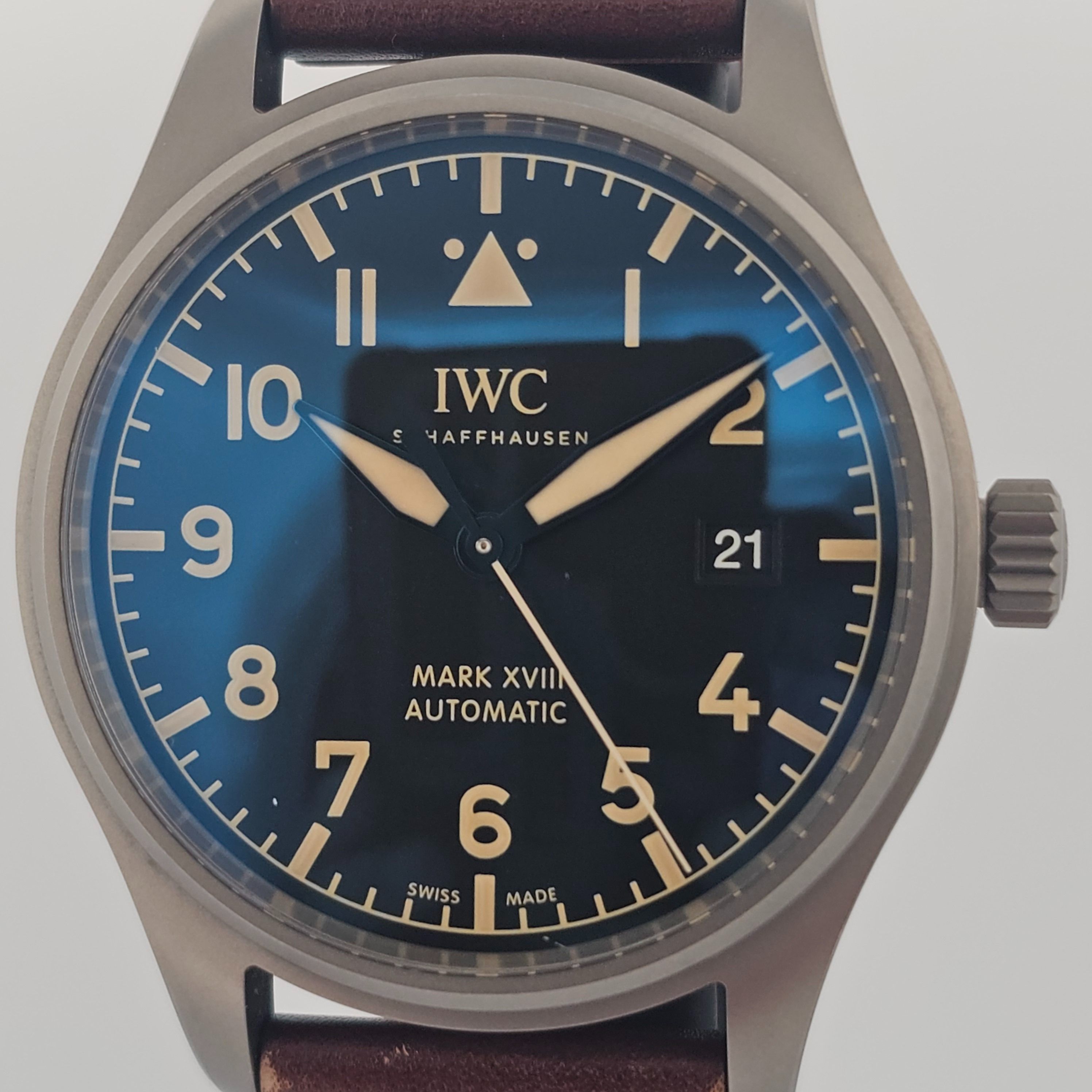 IWC Pilot's Watch Mark XVIII Heritage with Original XS Leather Strap ...