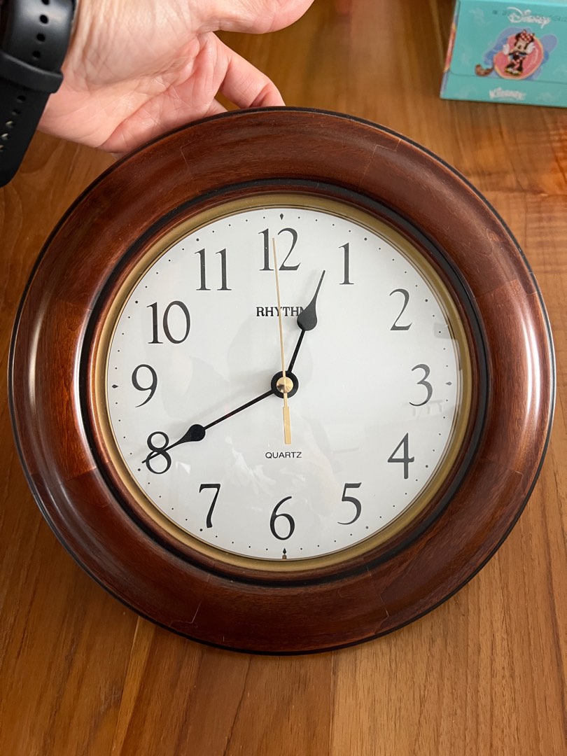 Japan Brand Rhythm Wall Clock, Furniture & Home Living, Home Decor ...