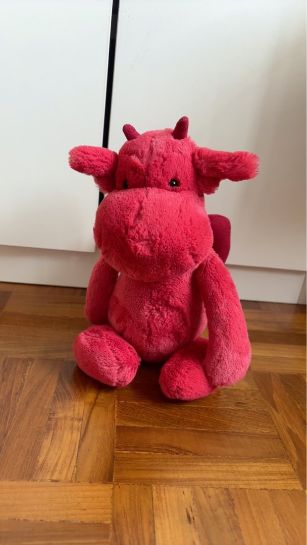 Jellycat Manchester United Dragon Plush Toy, Hobbies & Toys, Toys ...