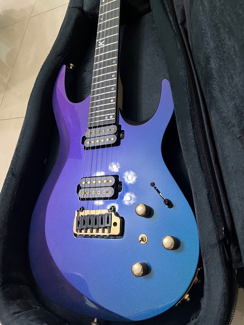 Kiesel Aries 變色 Blue To Purple Color Shift Finish, 興趣及遊戲, 音樂、樂器 & 配件 ...