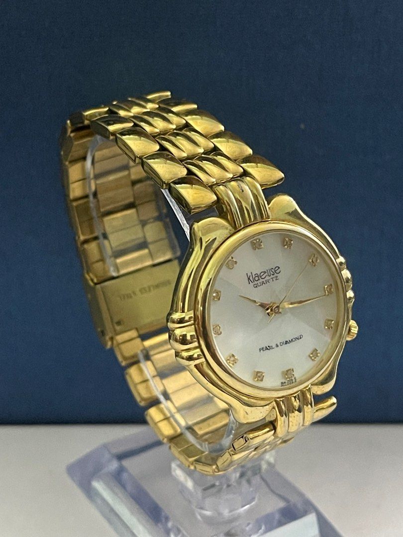 Klaeuse Pearl & Diamond Watch, Women's Fashion, Watches & Accessories ...
