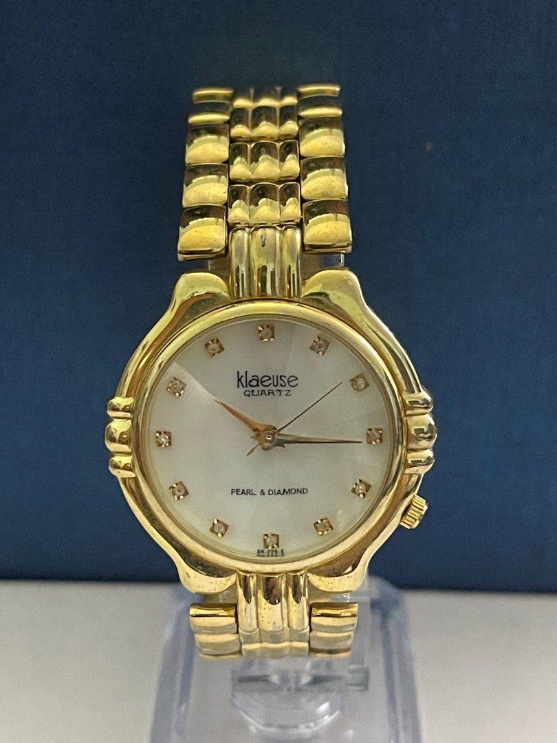 Klaeuse Pearl & Diamond Watch, Women's Fashion, Watches & Accessories ...
