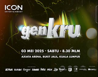KRU concert genkru 03 May 2025 Day 1#genkru, Tickets & Vouchers, Event ...