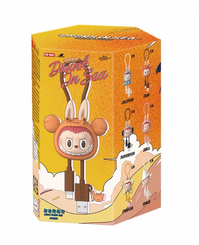 LABUBU THE MONTERS DRUNK IN SEA SERIES IPHONE TYPE C CHARGER CABLE ...