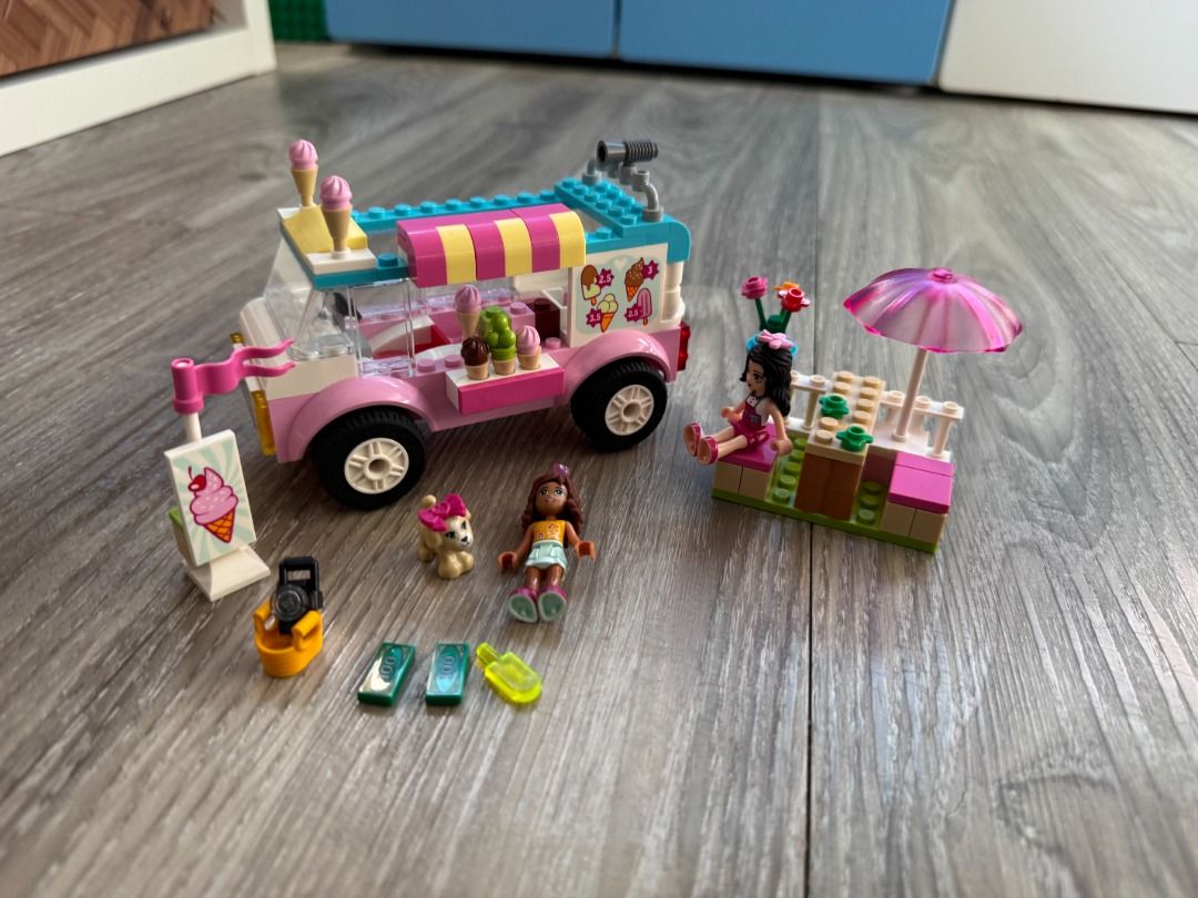 Lego 10727 Emma's Ice Cream Van AND Lego 41397 Juice Truck, 興趣及遊戲, 玩具 ...