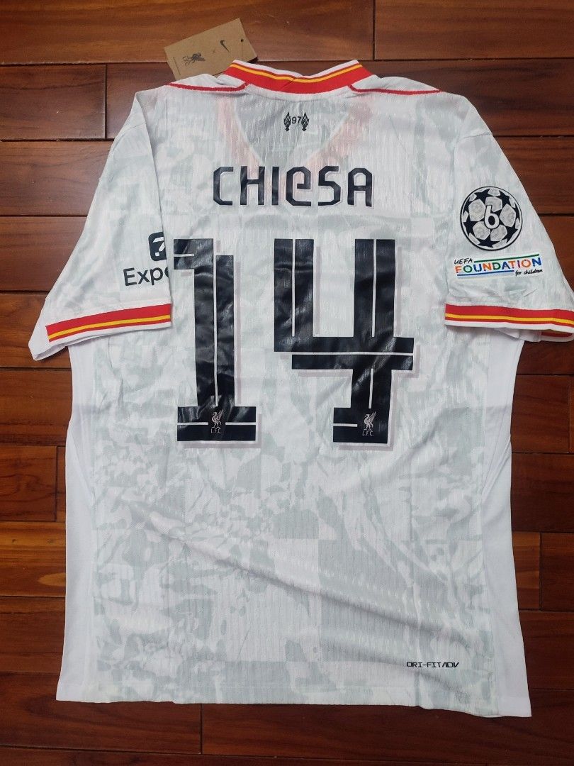 Liverpool 3rd player issue jersey 24/25+ UCL font&2 UCL patch, Men's ...