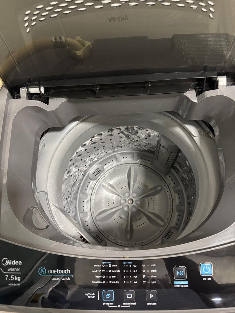 Midea Washing Machine 7.5kg, TV & Home Appliances, Washing Machines and ...