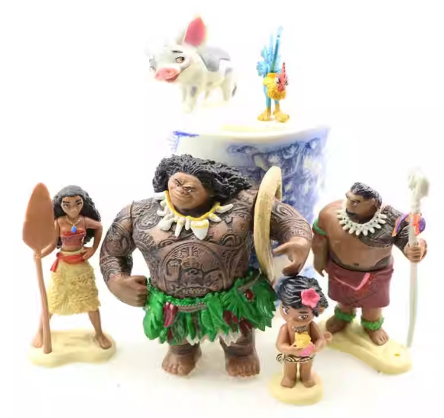 Moana Cake Topper / Display Figurines (5 Pcs a Set), Hobbies & Toys ...