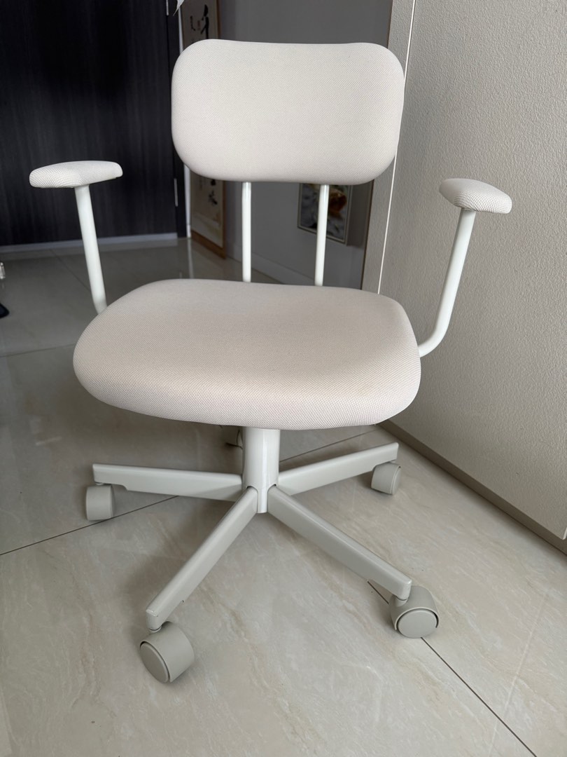 MUJI Office working chair + armrests, Furniture & Home Living ...