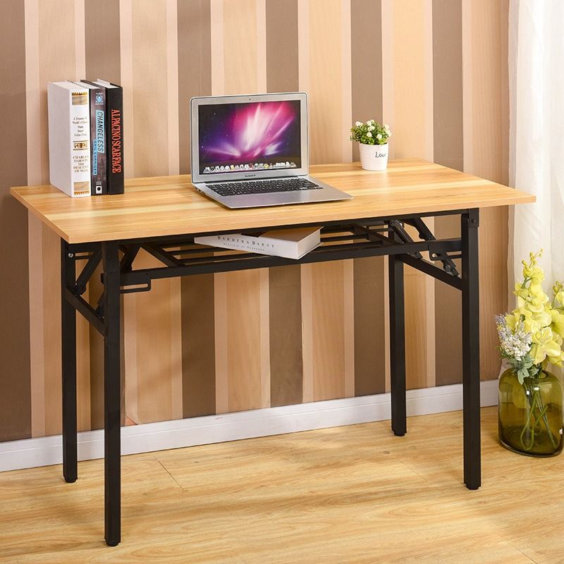 New folding table for home use, simple dining table, rectangular stall ...