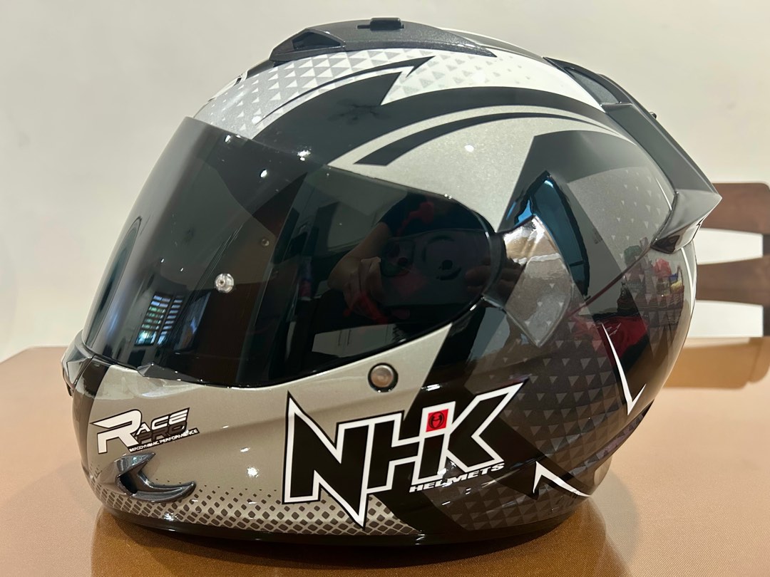 NHK Full face Helmet (Black), Motorbikes, Motorbike Parts & Accessories ...