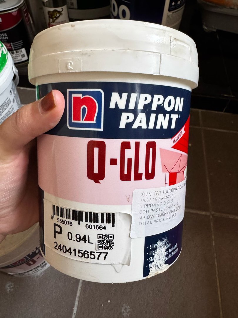 Nippon Paint Gray Dew 2L, Furniture & Home Living, Home Decor, Wall ...