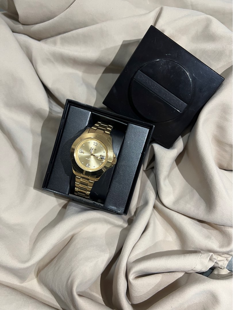 Original ice watch Ice Steel Classic -LIGHT GOLD, Women's Fashion ...