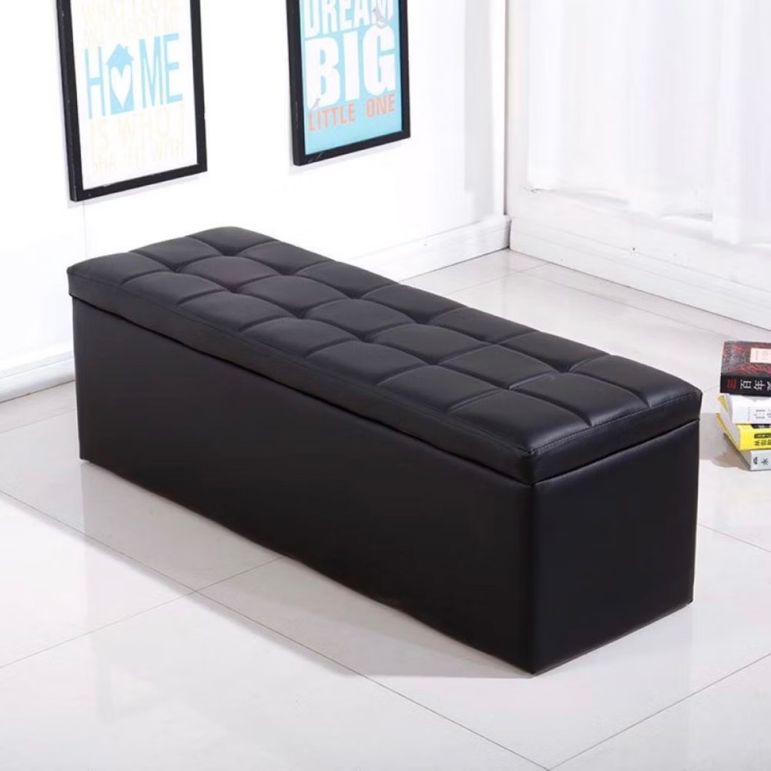 Ottoman Storage Bench | Openable Bedroom Storage Ottoman | Bedroom ...