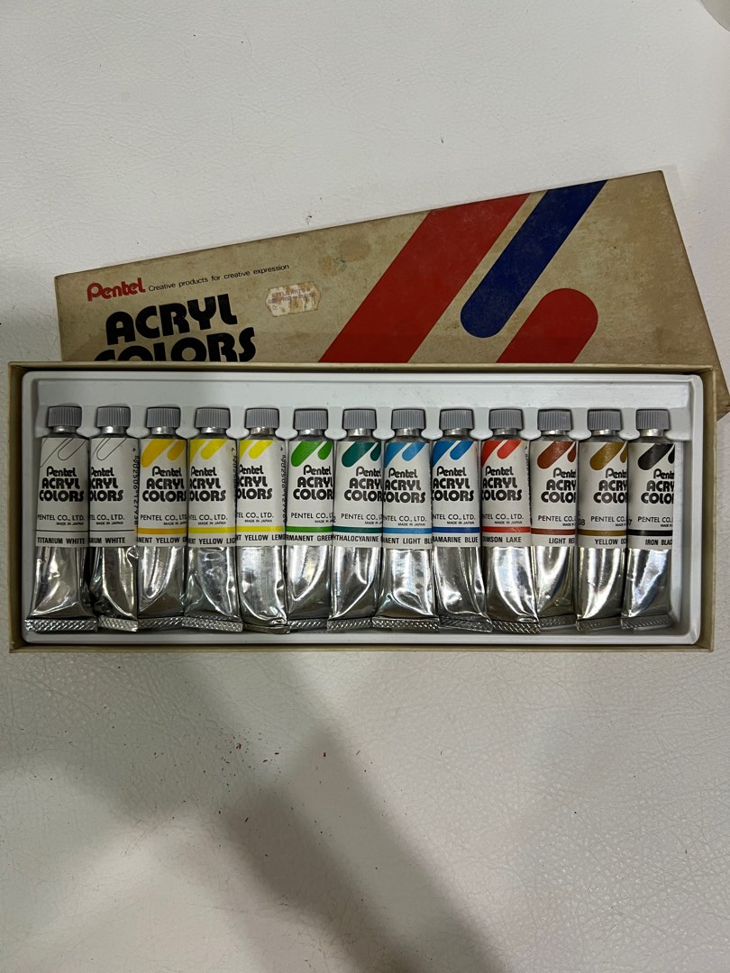 Pentel Acryl Colors, Hobbies & Toys, Stationery & Craft, Craft Supplies ...