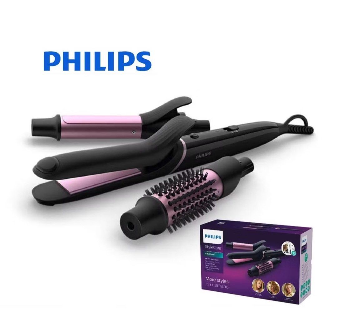 Philips 3 in 1 StyleCare Multi-styler BHH822, Beauty & Personal Care ...