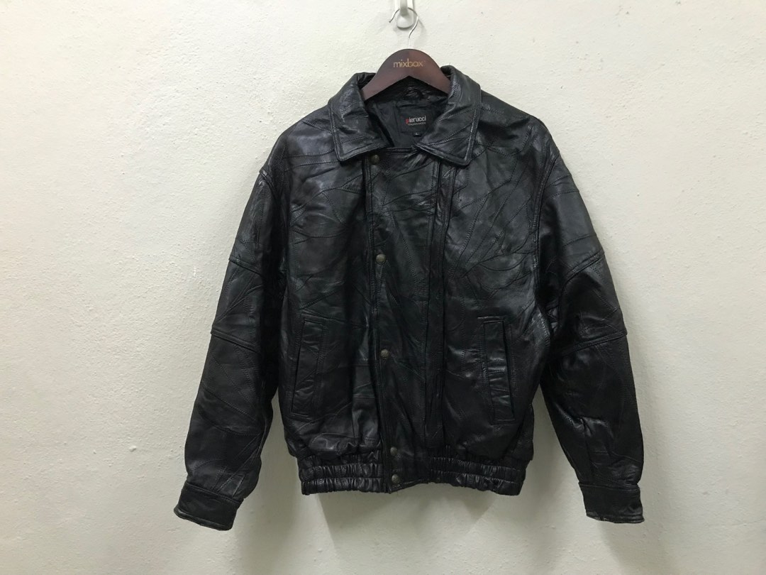 Pierucci Italian Mode Leather Jacket, Men's Fashion, Coats, Jackets and ...