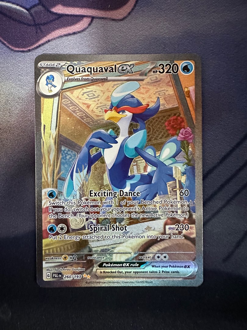 Pokemon card quaquaval ex 260/193 english, Hobbies & Toys, Toys & Games ...