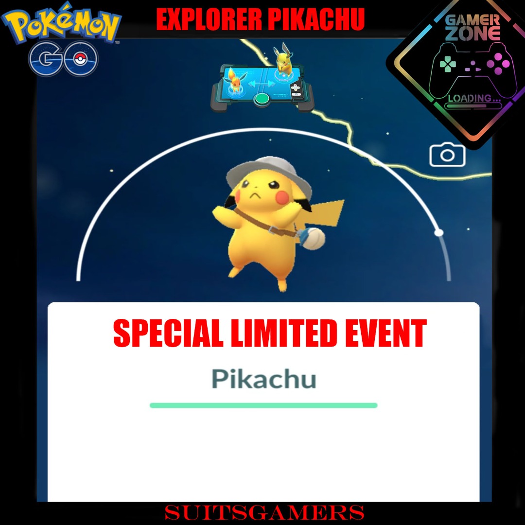Pokemon GO - Explorer Pikachu [SPECIAL LIMITED EVENT], Video Gaming ...