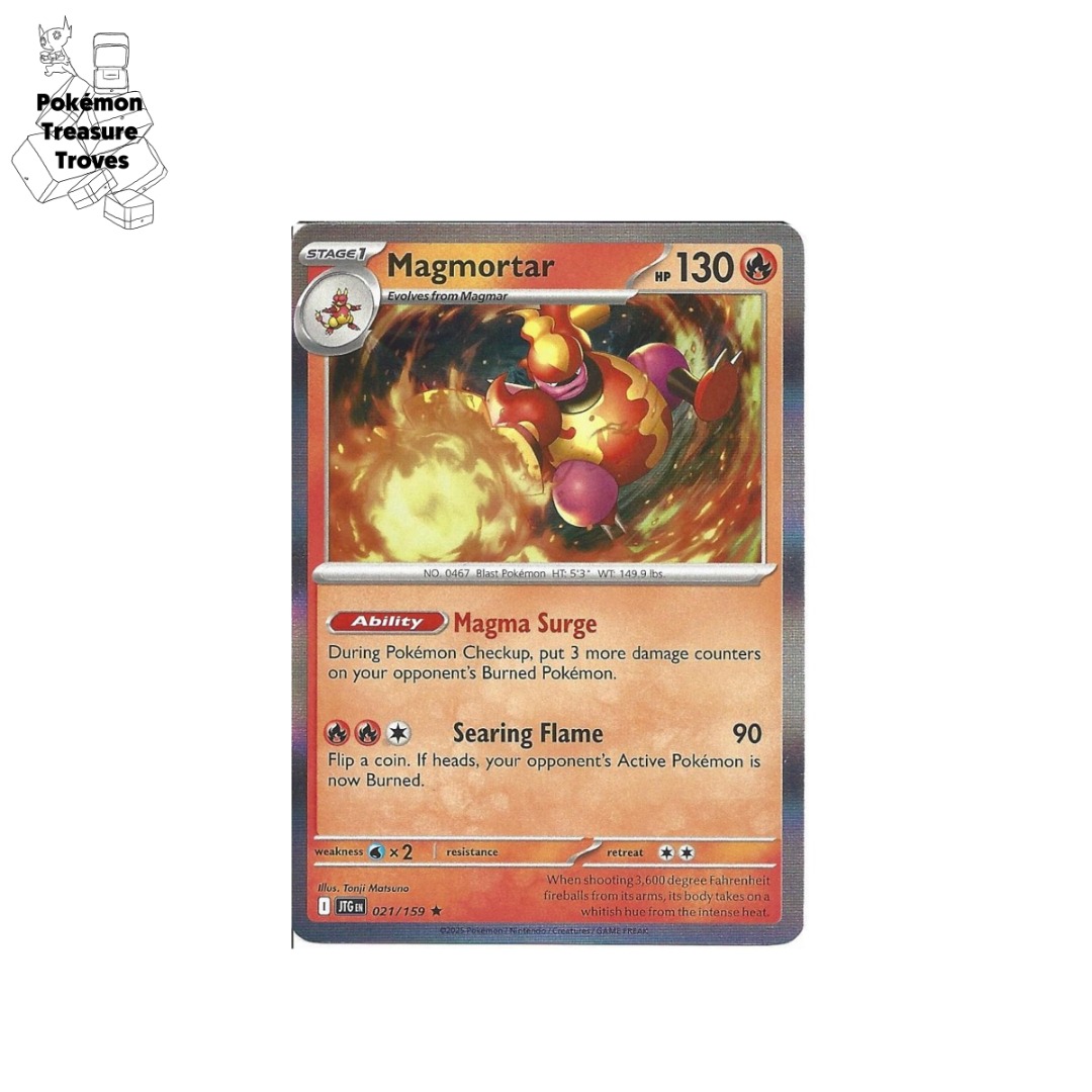 Pokemon Scarlet & Violet Journey Together Magmortar Holo Card, Hobbies ...