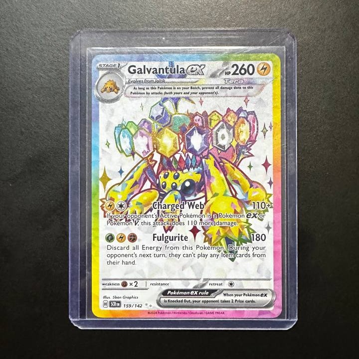 POKEMON TCG SV07 STELLAR CROWN 159/142 GALVANTULA FULL ART FA, Hobbies & Toys, Toys & Games on ...