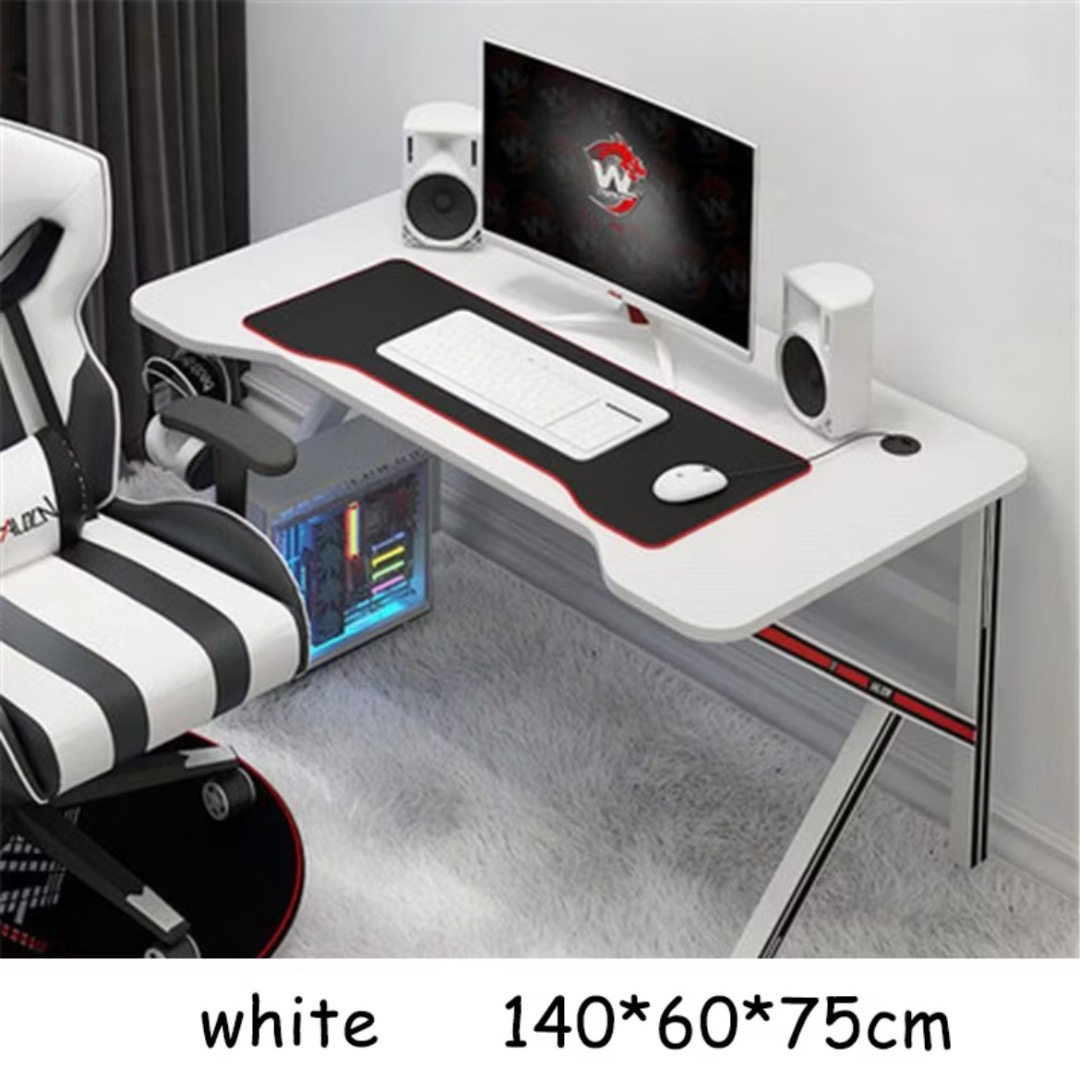 Premium White Gaming Table | Simple Computer Desk | Durable Gaming ...