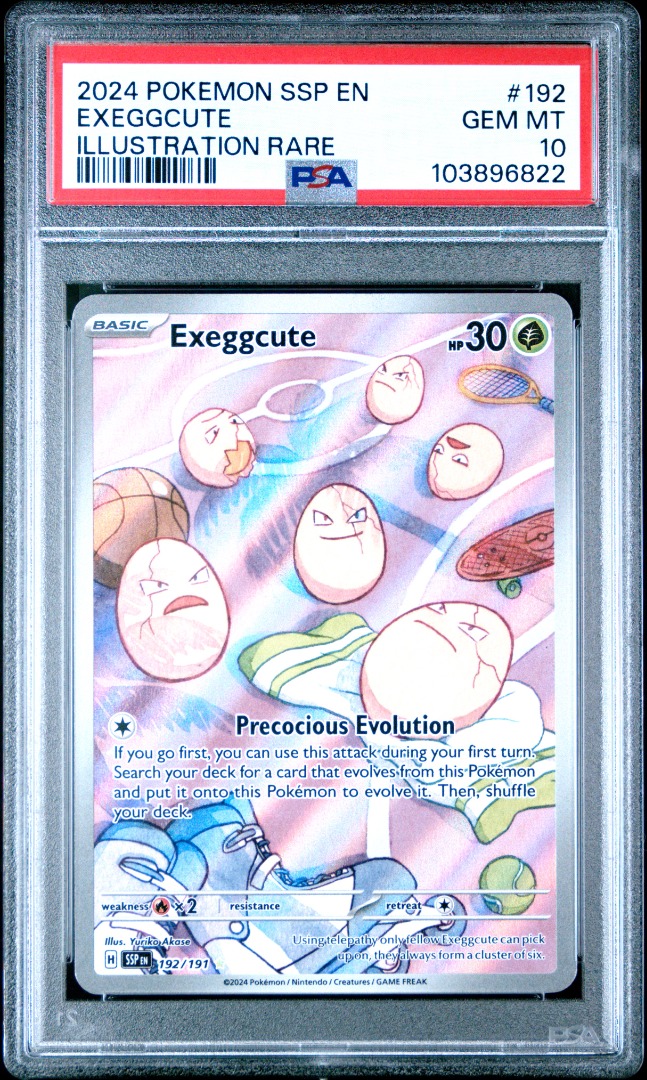 PSA 10 POKEMON TCG CARD EXXEGCUTE ILLUSTATION RARE SURGING SPARKS NOT ...