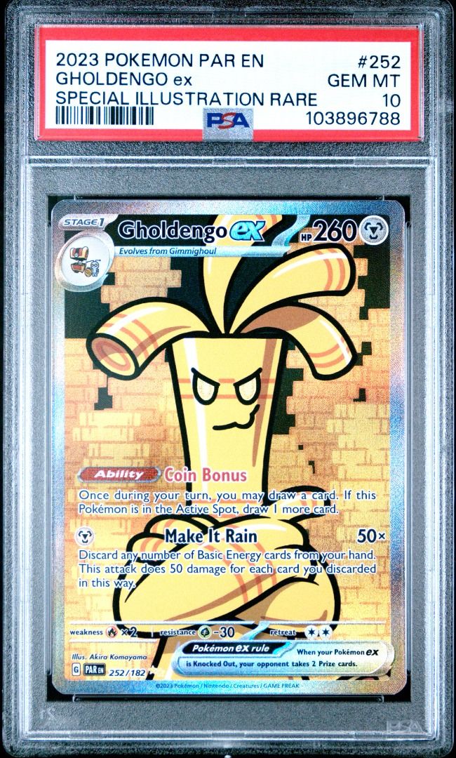 PSA 10 POKEMON TCG CARD GHOLDENGO EX SPECIAL ILLUSTRATION RARE PARADOX ...