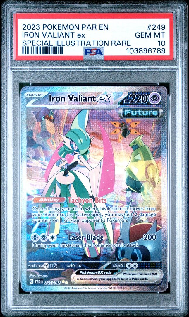 PSA 10 POKEMON TCG CARD IRON VALIANT EX SPECIAL ILLUSTRATION RARE ...