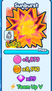 Roblox Bubble Gum Simulator Infinity RARE Sunburst, Video Gaming, Video ...