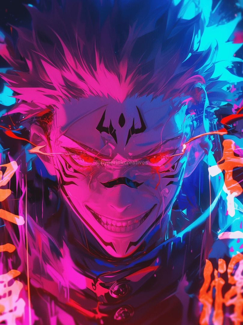 Sukuna Metal Print | HD Anime Wall Art | Premium Metal Poster | Jujutsu ...