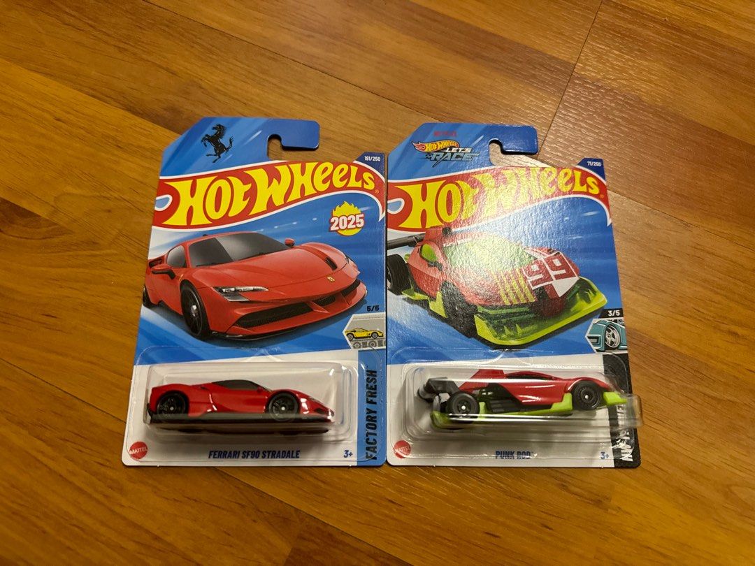 Set Hot Wheels Ferrari SF90 Stradale & Punk Rod/Hi Roller, Hobbies ...