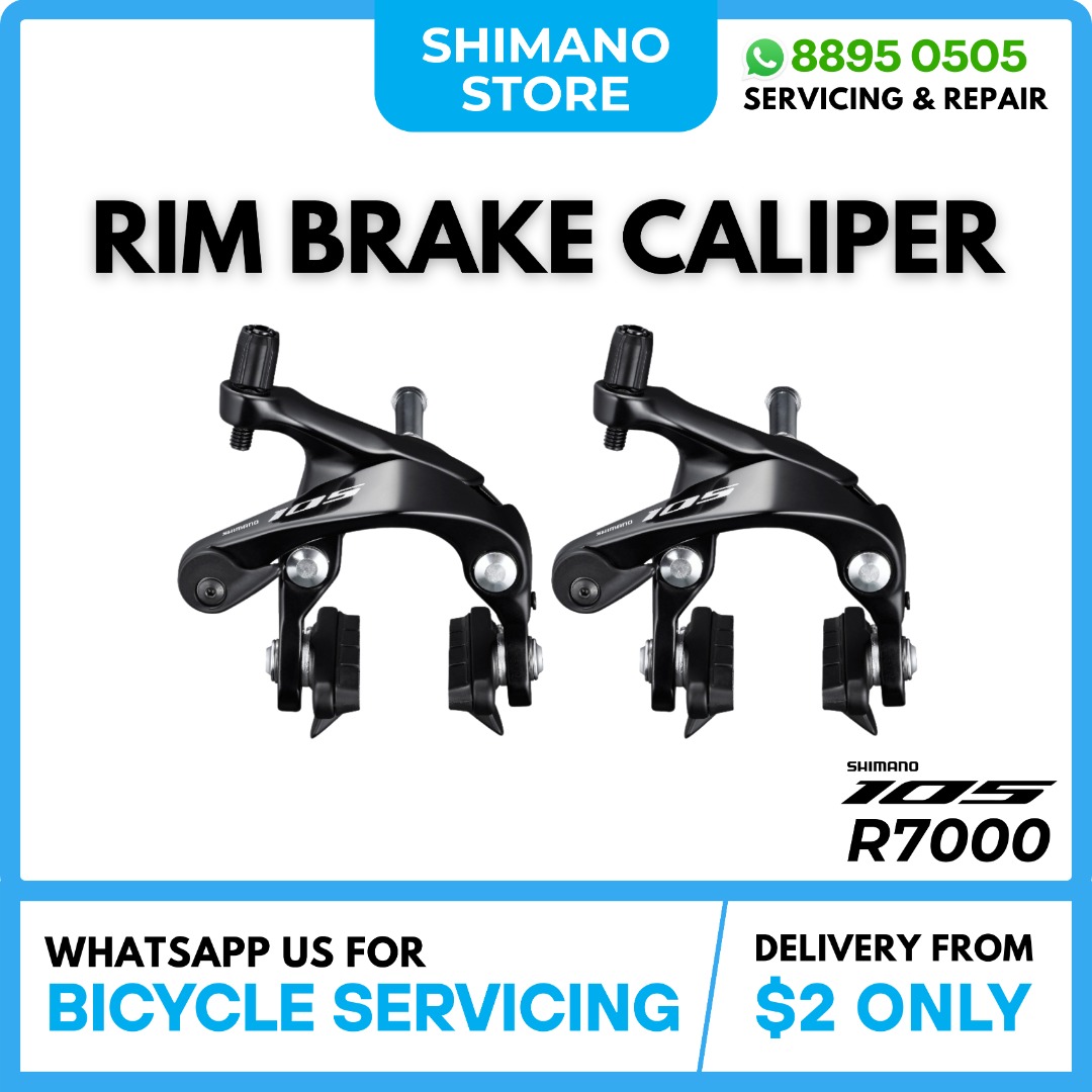 SHIMANO 105 R7000 Rim Brake Caliper Road Bike Brakeset, Sports ...
