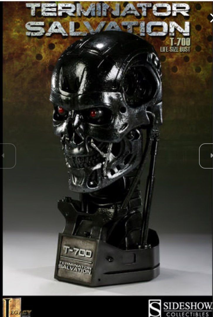 Sideshow Terminator T700 Life Size Bust, Hobbies & Toys, Collectibles ...