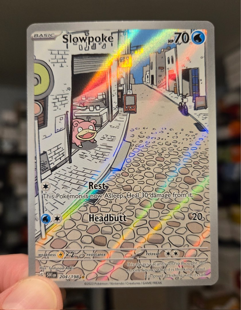 Slowpoke - 204/198 - Illustration Rare - Pokemon Scarlet & Violet Base ...