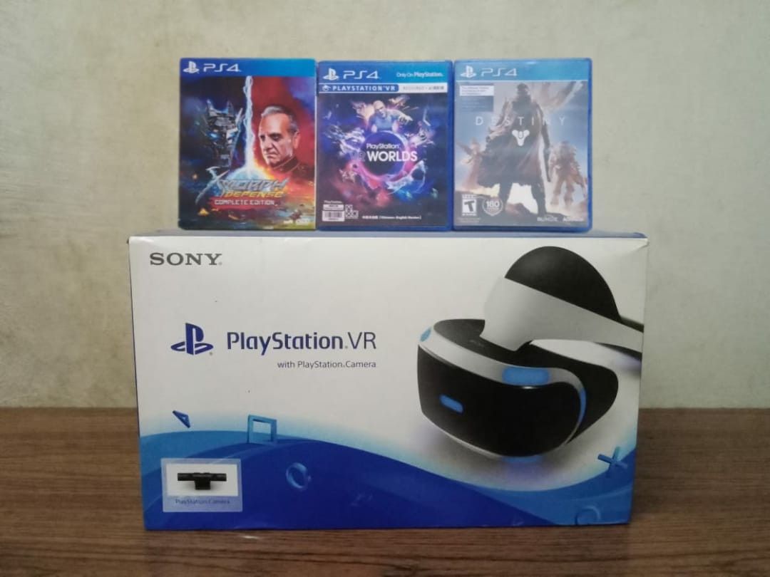 Sony PSVR Set Like New & Full Box Set (Can Walk in Test It), Video ...