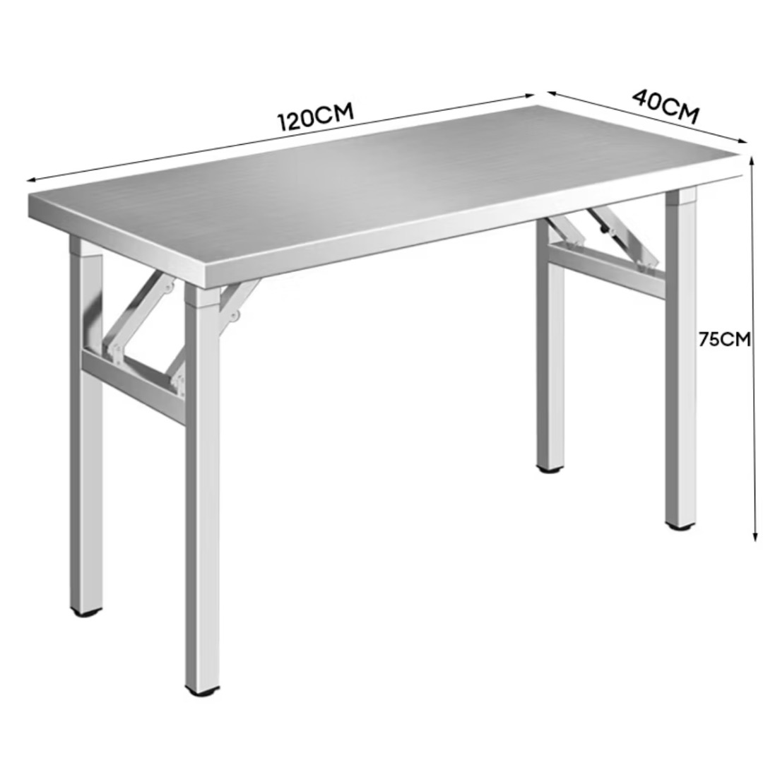 Stainless Steel Table | Heavy Duty Kitchen Table | Folding Metal Prep ...