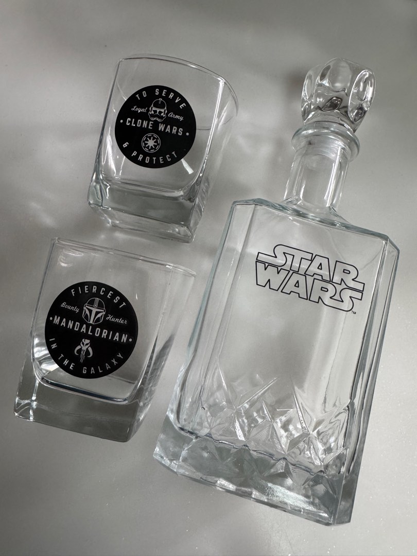 Star war - glass and bottle (limited edition), Furniture & Home Living ...