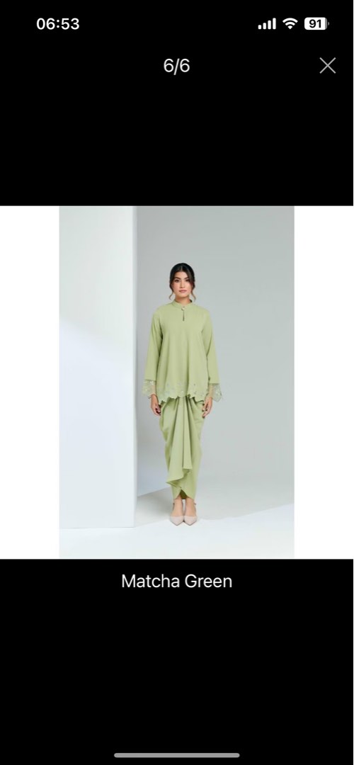 Theins BAJU KURUNG RAYA 2025 MELUR SIZE L matcha green, Women's Fashion ...