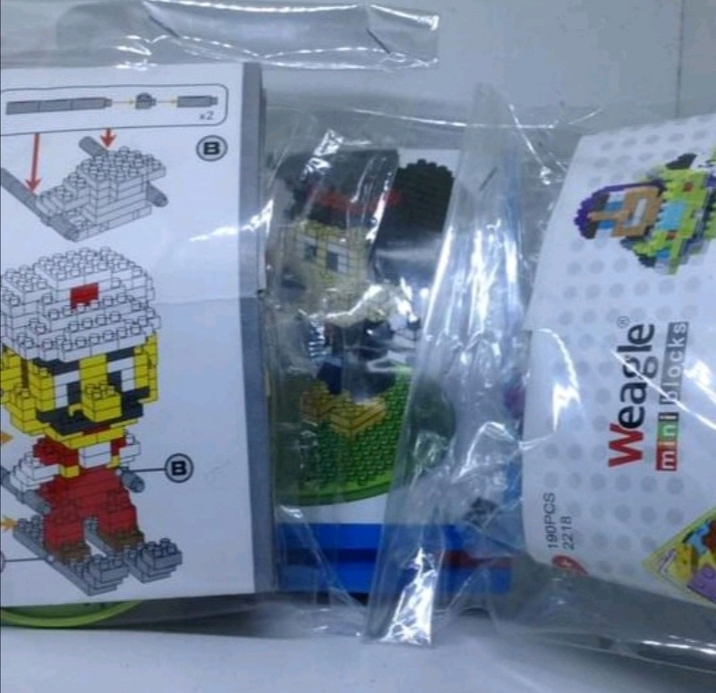 Three (3) sets of Mini Blocks (Buzz Lightyear, Mickey Mouse and Uncle ...