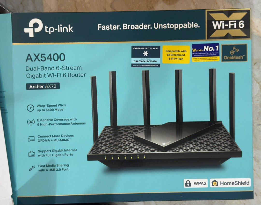 TP-Link wifi 6 (AX5400) with free modem, Computers & Tech, Parts ...