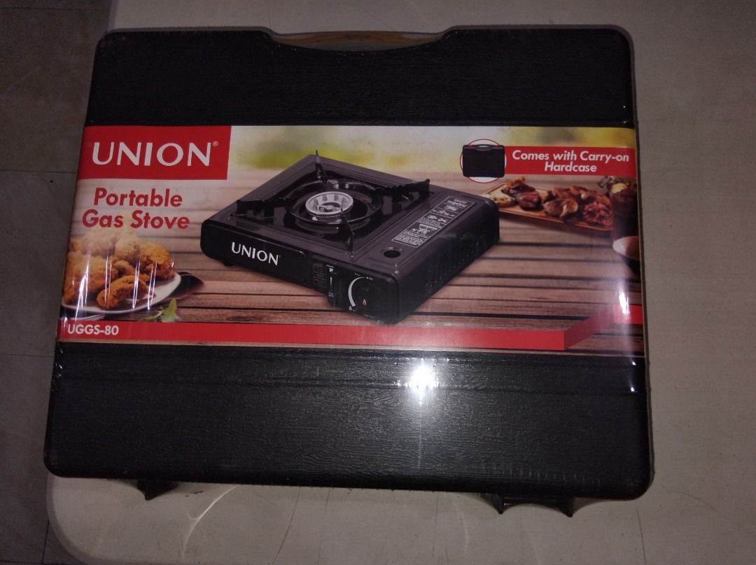 UNION PORTABLE GAS STOVE WITH CARRY-ON HARDCASE - UGGS-80, TV & Home ...