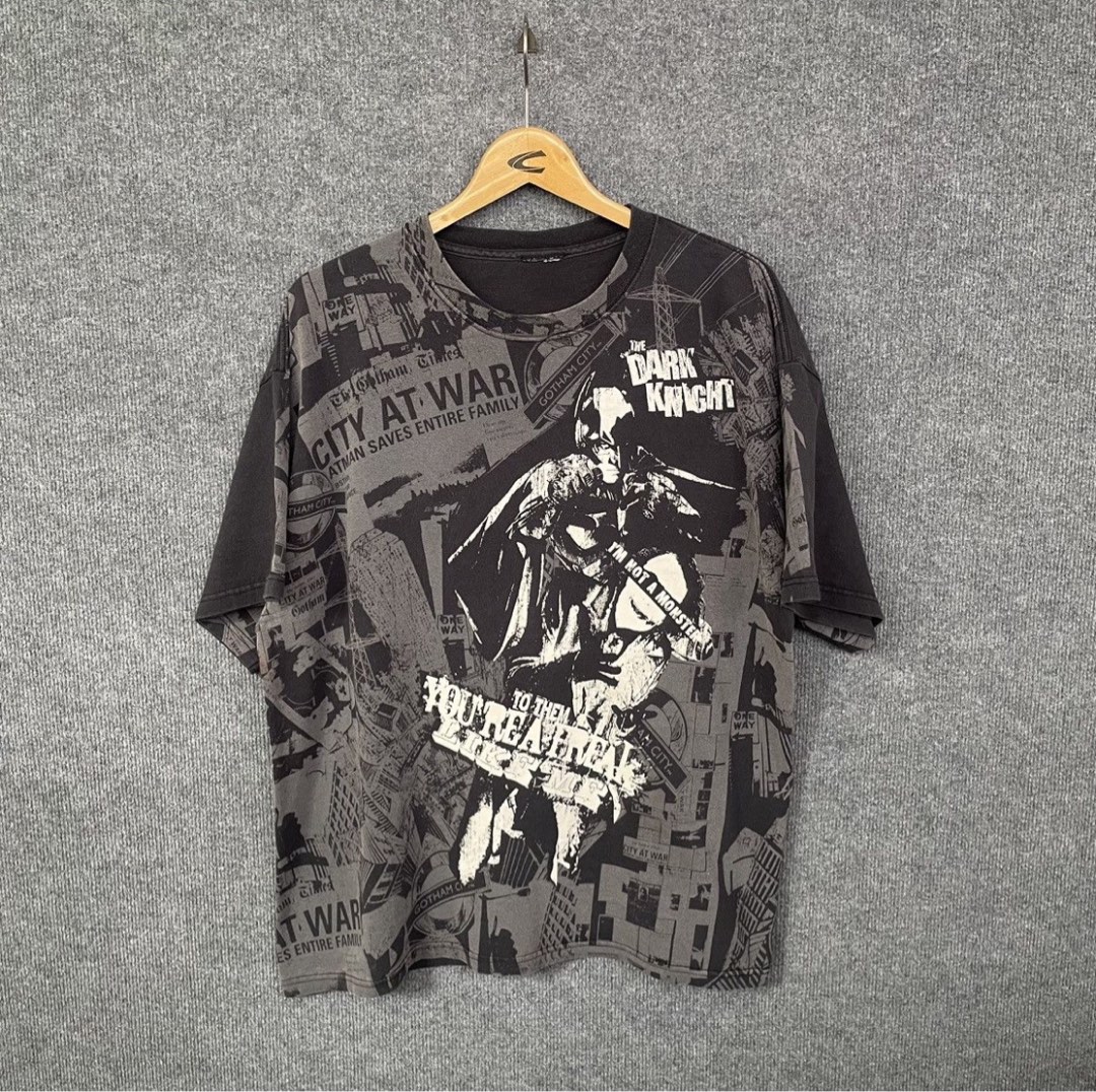 Vintage 00s Batman The Dark Knight Joker Overprint T Shirt, Men's ...