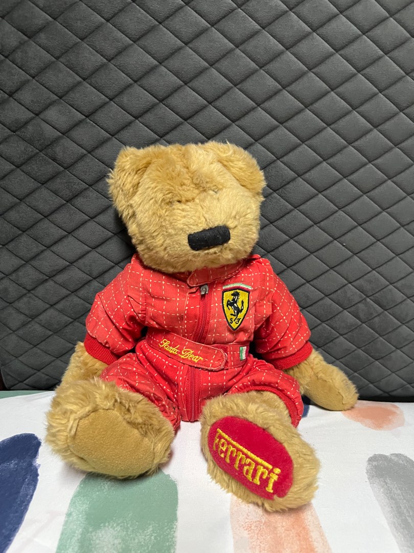 Vintage 1987 official F1 Ferrari scuderia scuda bear collectable ...